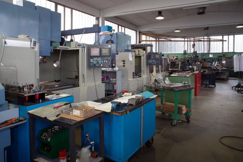 Machine Tools with Computer Numerical Control (CNC) Stock Image - Image ...
