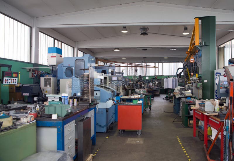 Machine Tools with Computer Numerical Control (CNC) Stock Image - Image ...