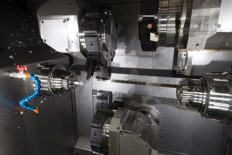 Machine Tools With Computer Numerical Control Cnc Stock Image Image Of Computer Engineering 0017