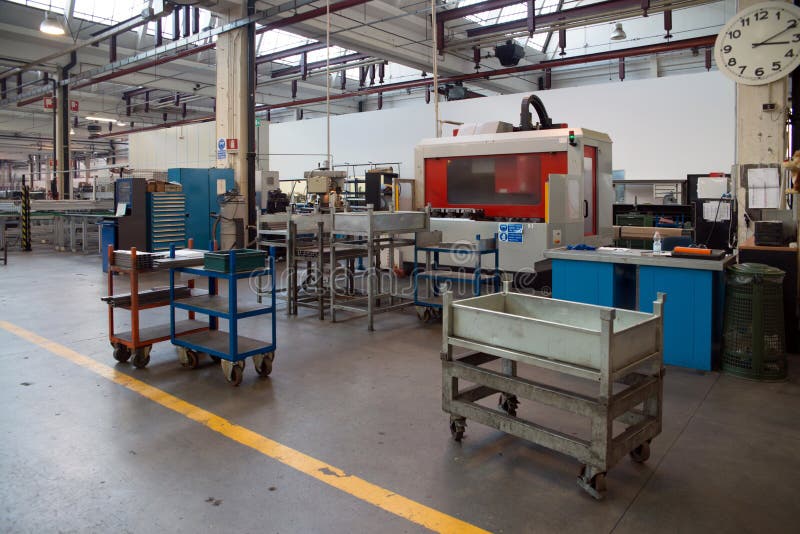 Machine Tools with Computer Numerical Control (CNC) Stock Image - Image ...