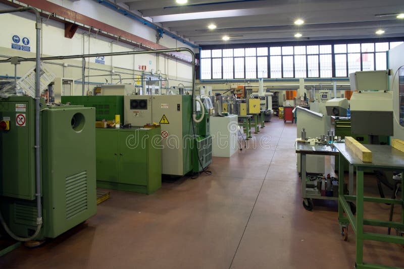 Machine Tools with Computer Numerical Control (CNC) Stock Photo - Image ...