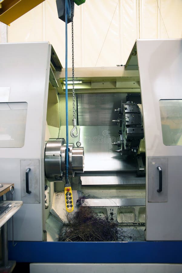 Machine Tools With Computer Numerical Control Cnc Stock Image Image Of Manufacture Computer