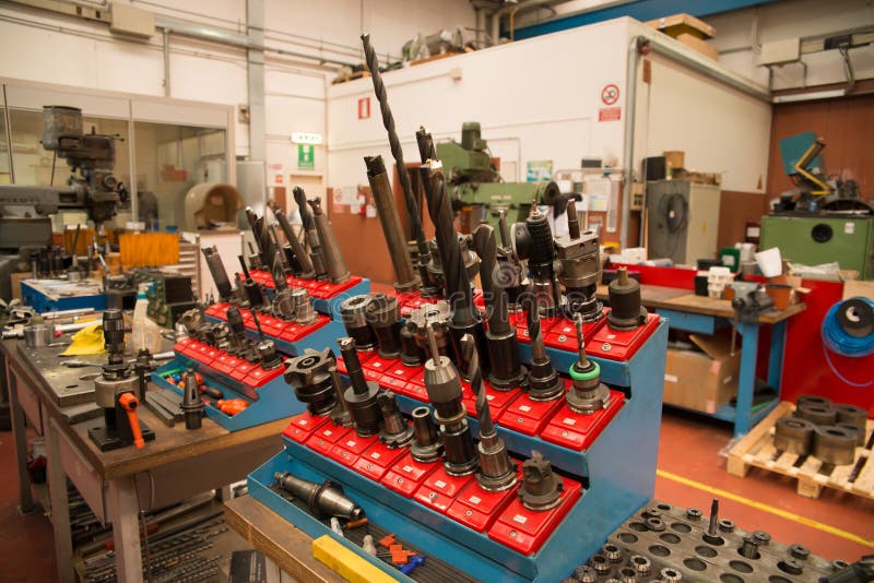 Machine Tools with Computer Numerical Control (CNC) Stock Image - Image ...