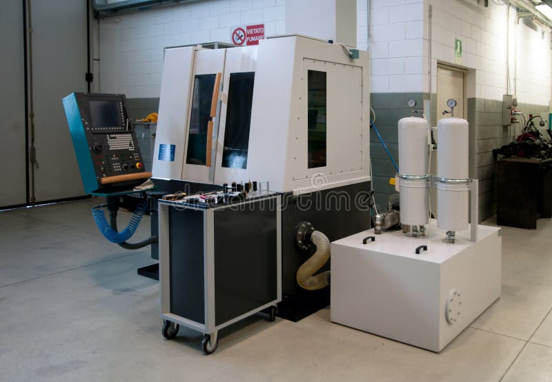 Machine Tools with Computer Numerical Control (CNC) Stock Photo - Image ...