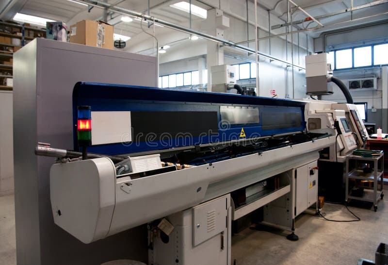 Machine Tools with Computer Numerical Control (CNC) Stock Image - Image ...