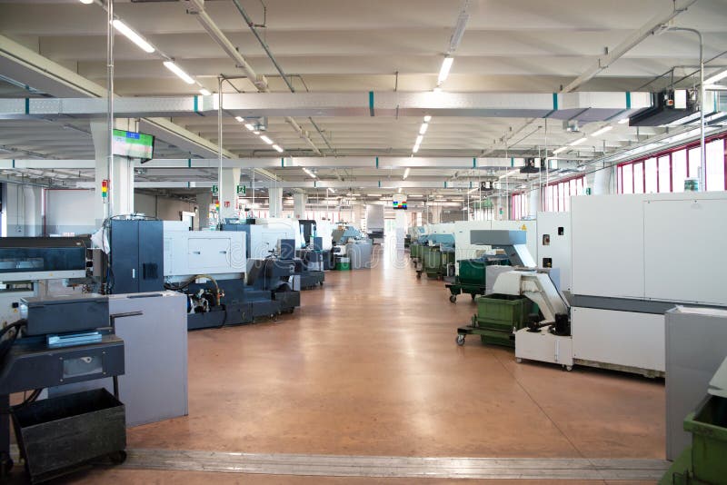 Machine Tools with Computer Numerical Control (CNC) Stock Photo - Image ...