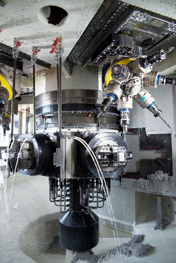 Machine Tools with Computer Numerical Control (CNC) Stock Photo - Image ...