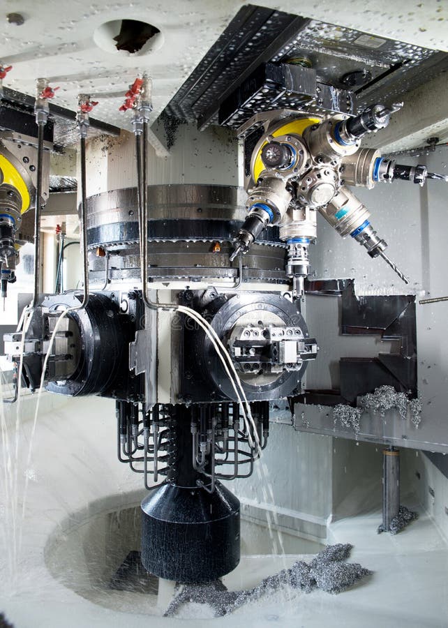 Machine Tools with Computer Numerical Control (CNC) Stock Photo - Image ...