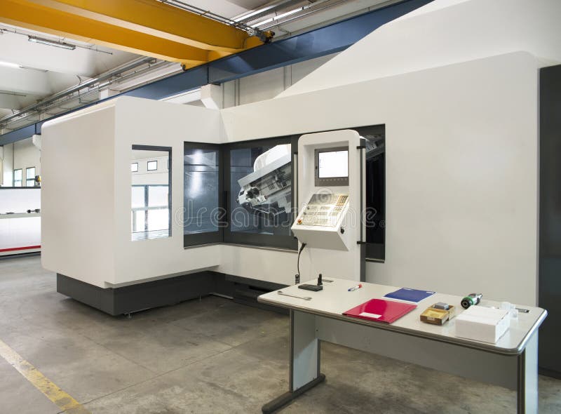 Machine Tools with Computer Numerical Control (CNC) Stock Image - Image ...