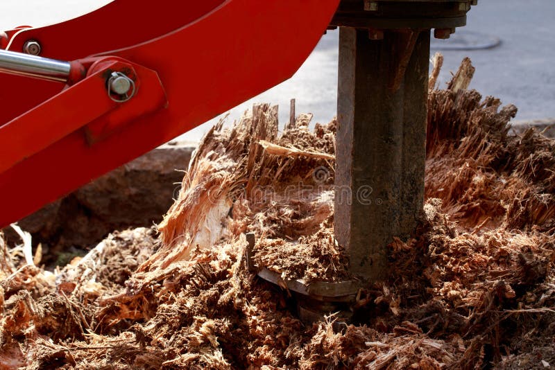 Machine for Uprooting Stumps Stock Image - Image of machine, outdoors ...