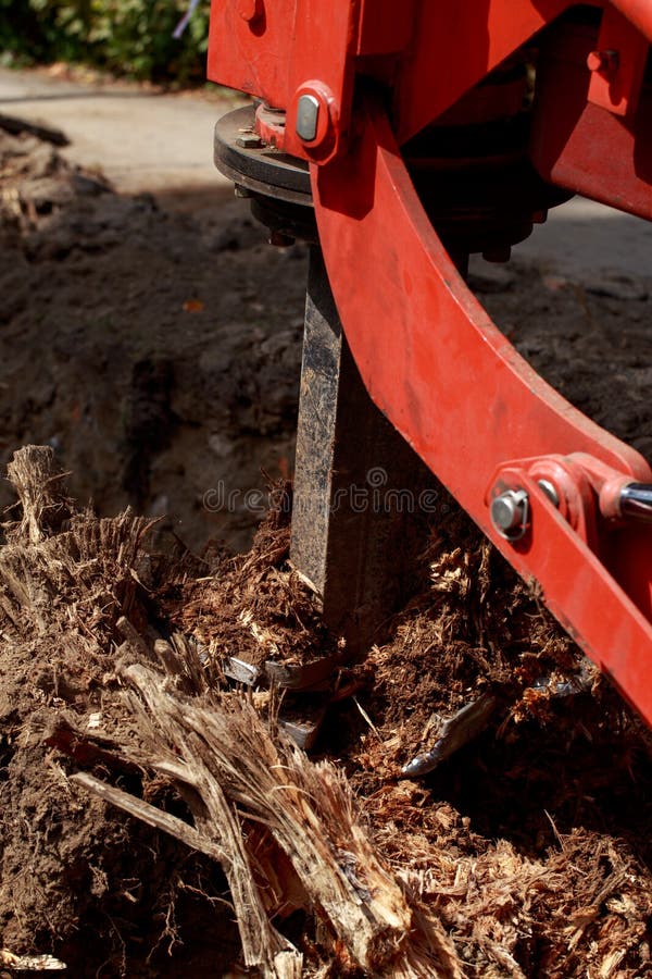Machine for Uprooting Stumps Stock Image - Image of stumps ...