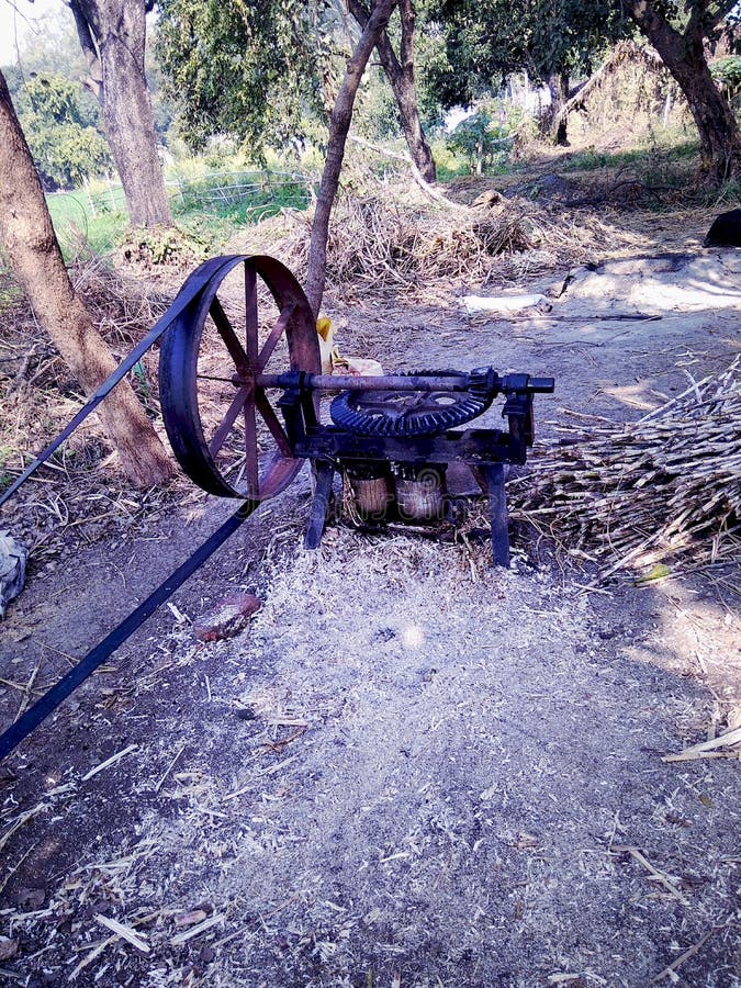 This Machine Using in Extraction of Sugar Can Juice Stock Photo - Image ...