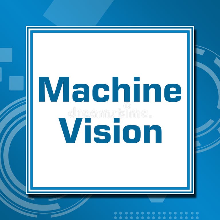 Machine Vision Technical Blue White Square Stock Illustrations – 2 ...