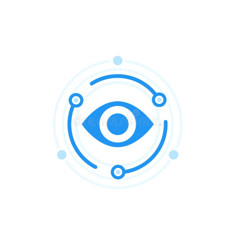 Machine Vision Line Icon, Outline Symbol, Vector Illustration, Concept ... Machine Vision Line Icon, Outline Symbol, Vector Illustration, Concept ...