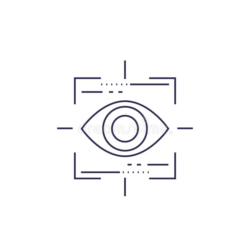 Machine Vision Vector Illustration Stock Vector - Illustration of cyber ...