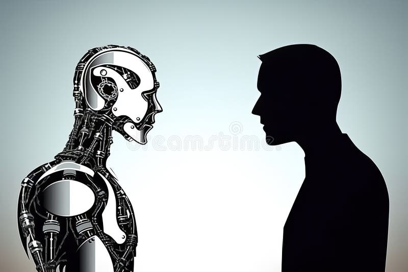Man Vs Machine Stock Illustrations – 339 Man Vs Machine Stock ...