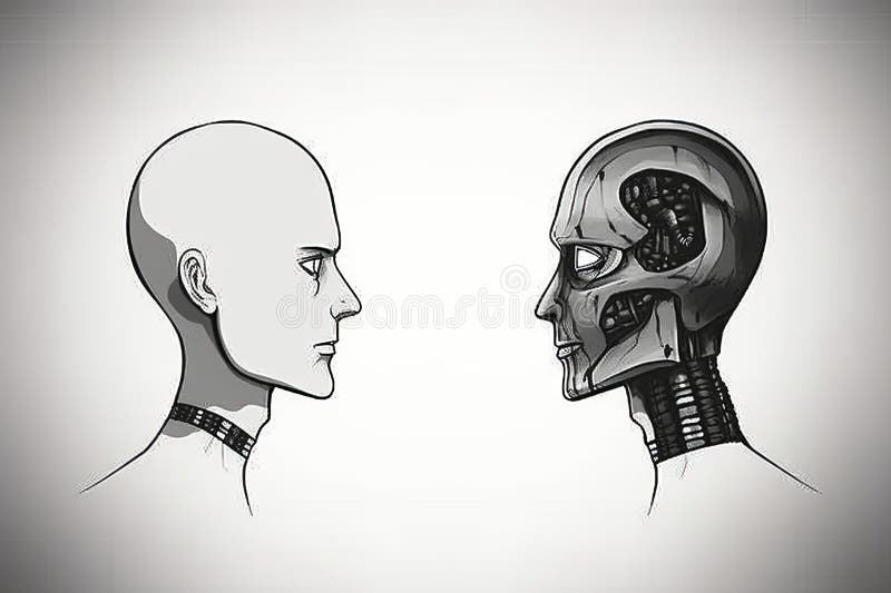 Man Vs Machine Stock Illustrations – 333 Man Vs Machine Stock ...