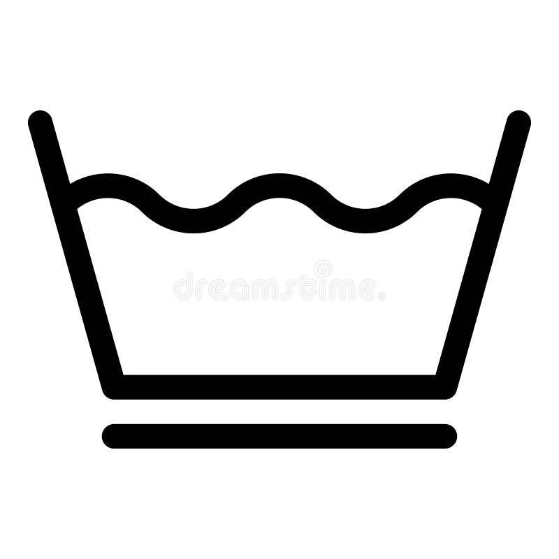 Permanent Press, Laundromat Sign Line Icon Stock Vector - Illustration ...