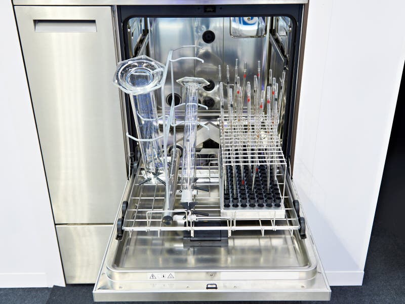 Machine for Washing and Disinfection of Chemical Glassware Stock Photo ...