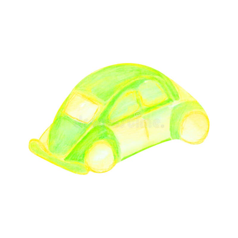 Machine Watercolor Illustration Green Freshness Spring Isolated Object ...