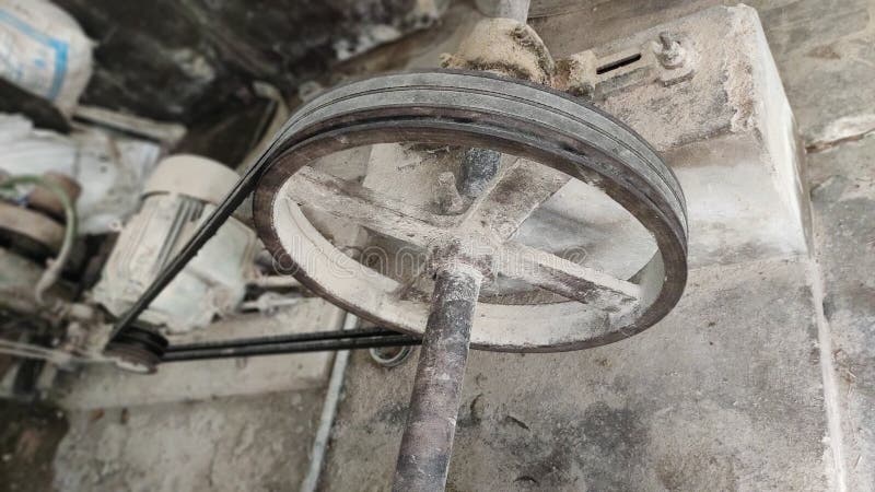 Machine of Wheat and Rice Grains Wheel Stock Image - Image of bike ...