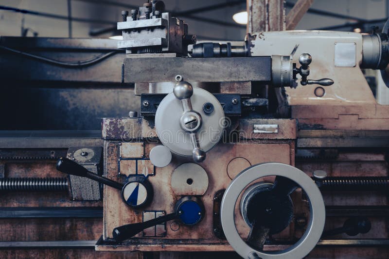 Machine Work Shop with Grinder Machine and Bench Vise Stock Image ...