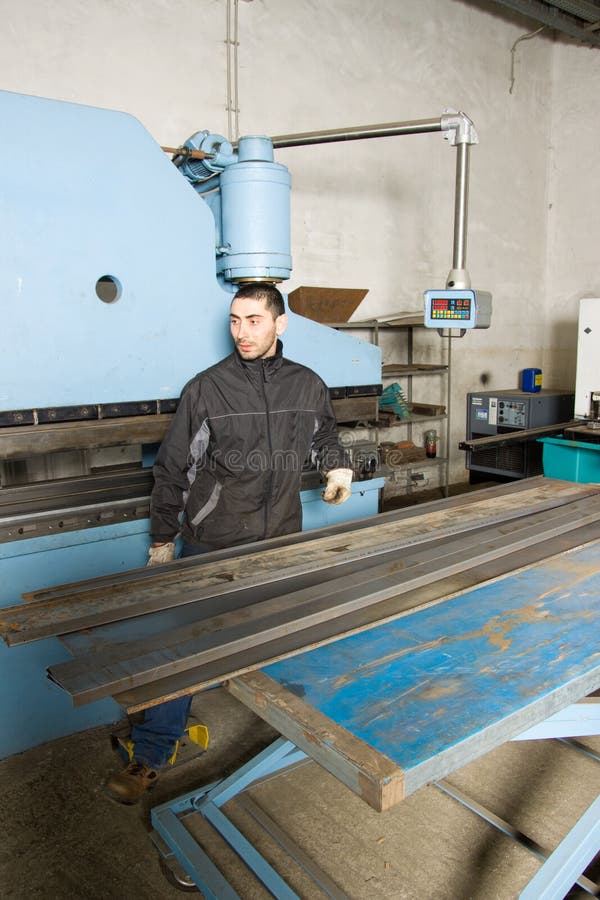 Machine worker stock image. Image of worker, industry - 15380119