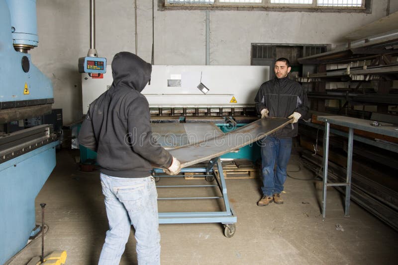 Machine workers stock photo. Image of industrial, flame - 15379578
