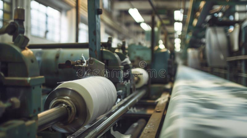 A Machine Working in a Factory. Suitable for Industrial Concepts Stock ...