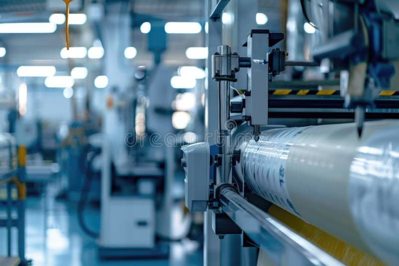 A Machine Working in a Factory. Suitable for Industrial Concepts Stock ...