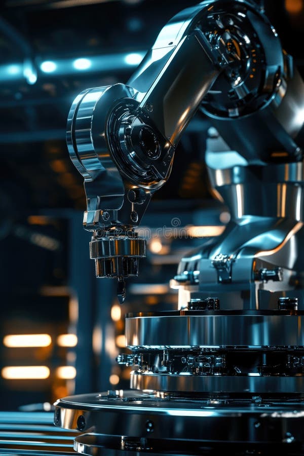 Machine Working on Metal Pieces Stock Photo - Image of machine ...