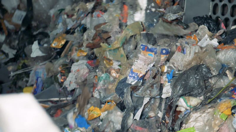 The Work of the Waste Disposal Plant. Drone Shooting. 4K. Stock Footage ...