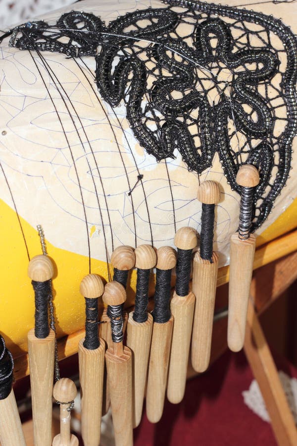 Machine woven lace stock image. Image of thread, lace - 69934631