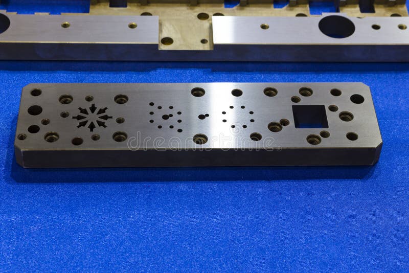 Machined Steel Plate for Manufacturing Tooling Stock Photo - Image of ...