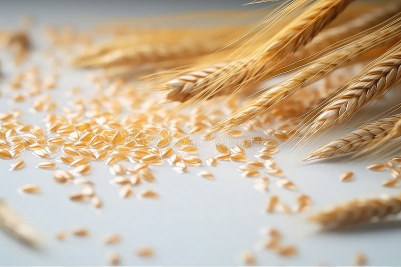 Machinedried Wheat Grains Receive Antibacterial Treatment Stock Photo ...