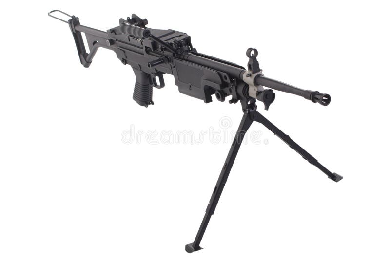 M249 machinegeweer stock foto. Afbeelding bestaande uit swat - 41877934