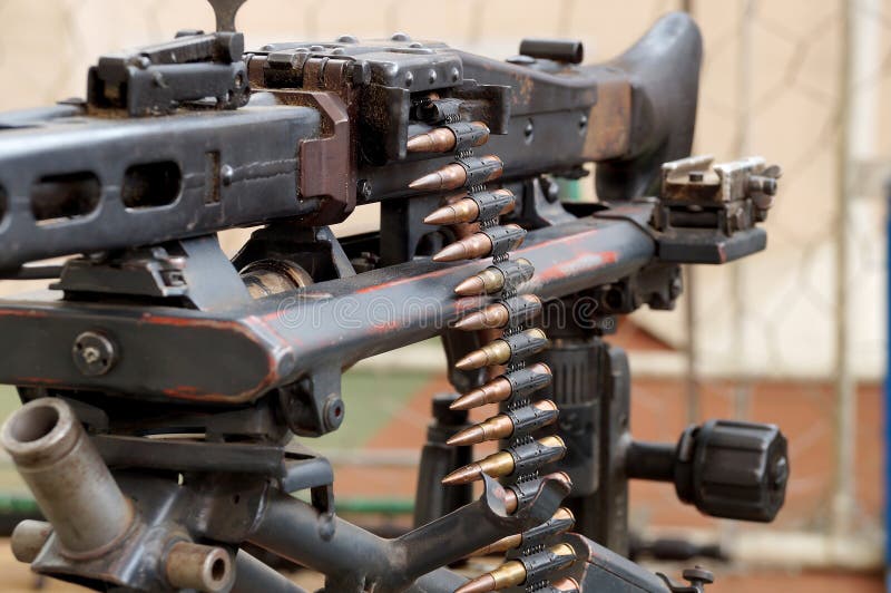 Duits machinegeweer MG-42 stock afbeelding. Image of kogels - 84434867