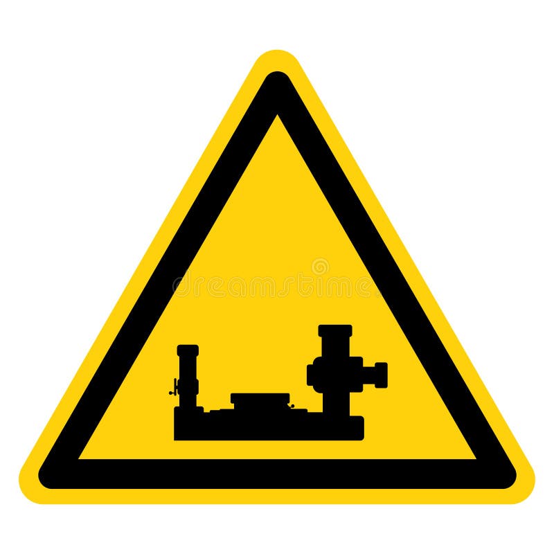 Machinery Area Symbol Sign, Vector Illustration, Isolate on White ...