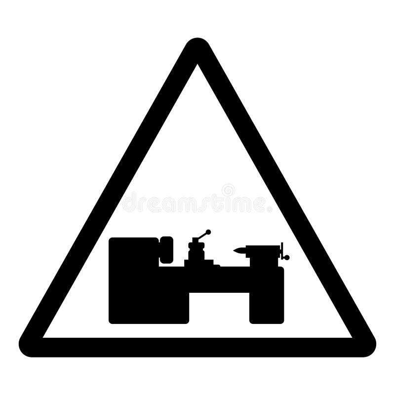 Machinery Area Symbol Sign, Vector Illustration, Isolate on White ...
