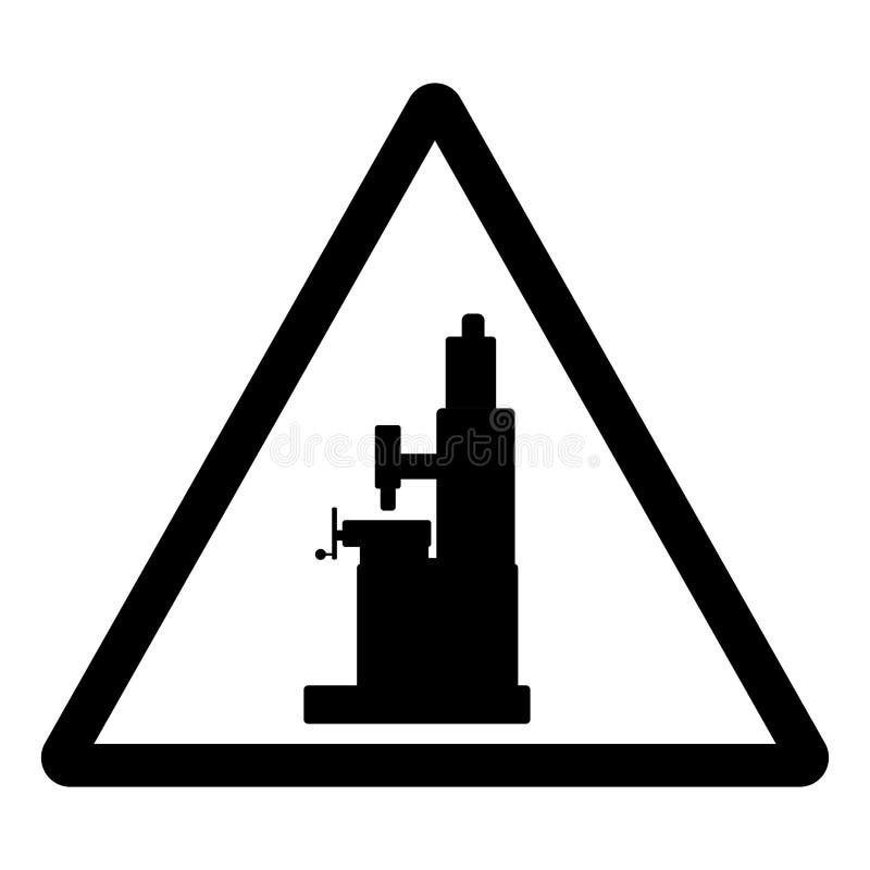 Machinery Area Symbol Sign, Vector Illustration, Isolate on White ...