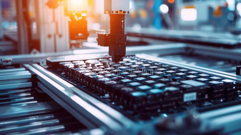 Machinery Assembling Battery Packs Efficiently in a Modern Facility ...