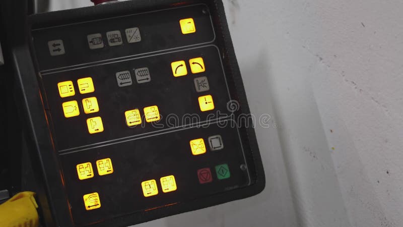 Machinery Control Panel Lamps Stock Footage - Video of information ...