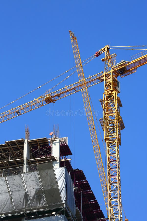 Machinery Crane Construction, Tool of Building Stock Image - Image of ...