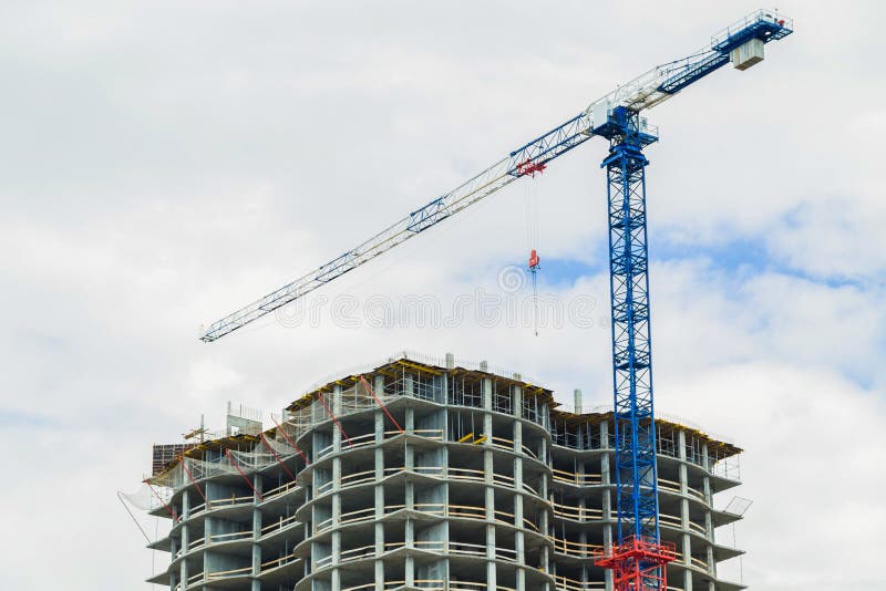 Machinery Crane Working in Building Industry Editorial Stock Image ...