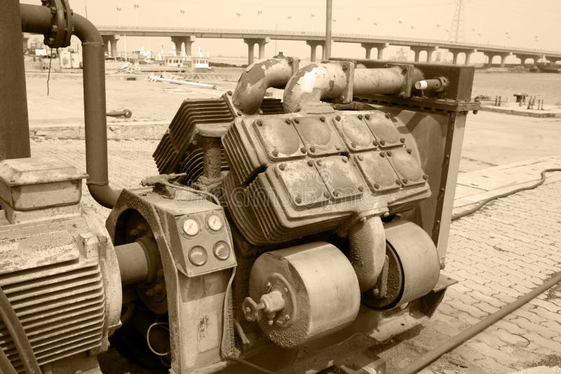 Machinery and equipment stock photo. Image of ship, dockyard - 118665842
