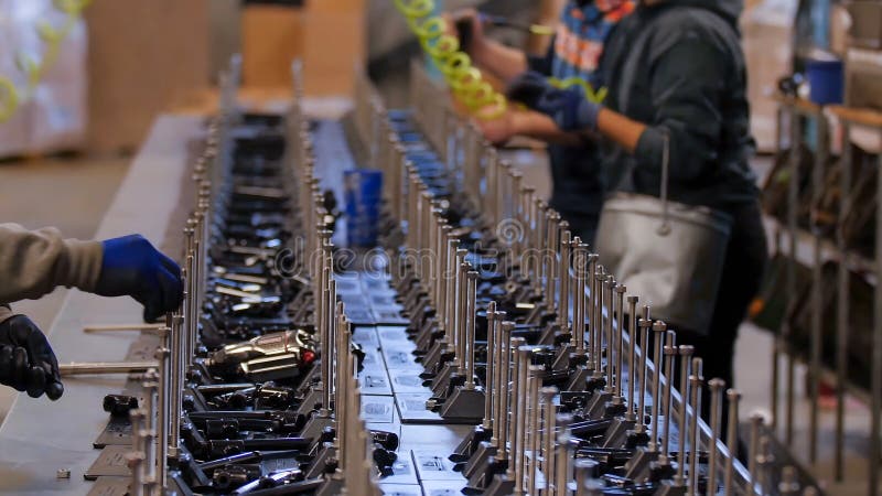 Machinery Factory in the Process of Classifying Bolts and Screws Stock ...