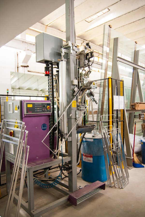 Glass window factory stock image. Image of modern, mechanism - 25572839