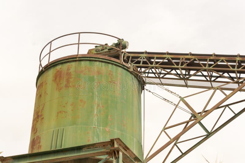 Machinery for Grinding Minerals into Soil Stock Image - Image of ...