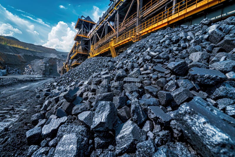 Machinery and Infrastructure are Visible, Showcasing the Industrial ...