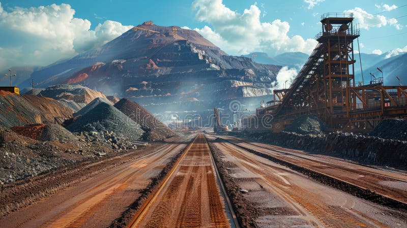 Machinery and Infrastructure are Visible, Showcasing the Industrial ...